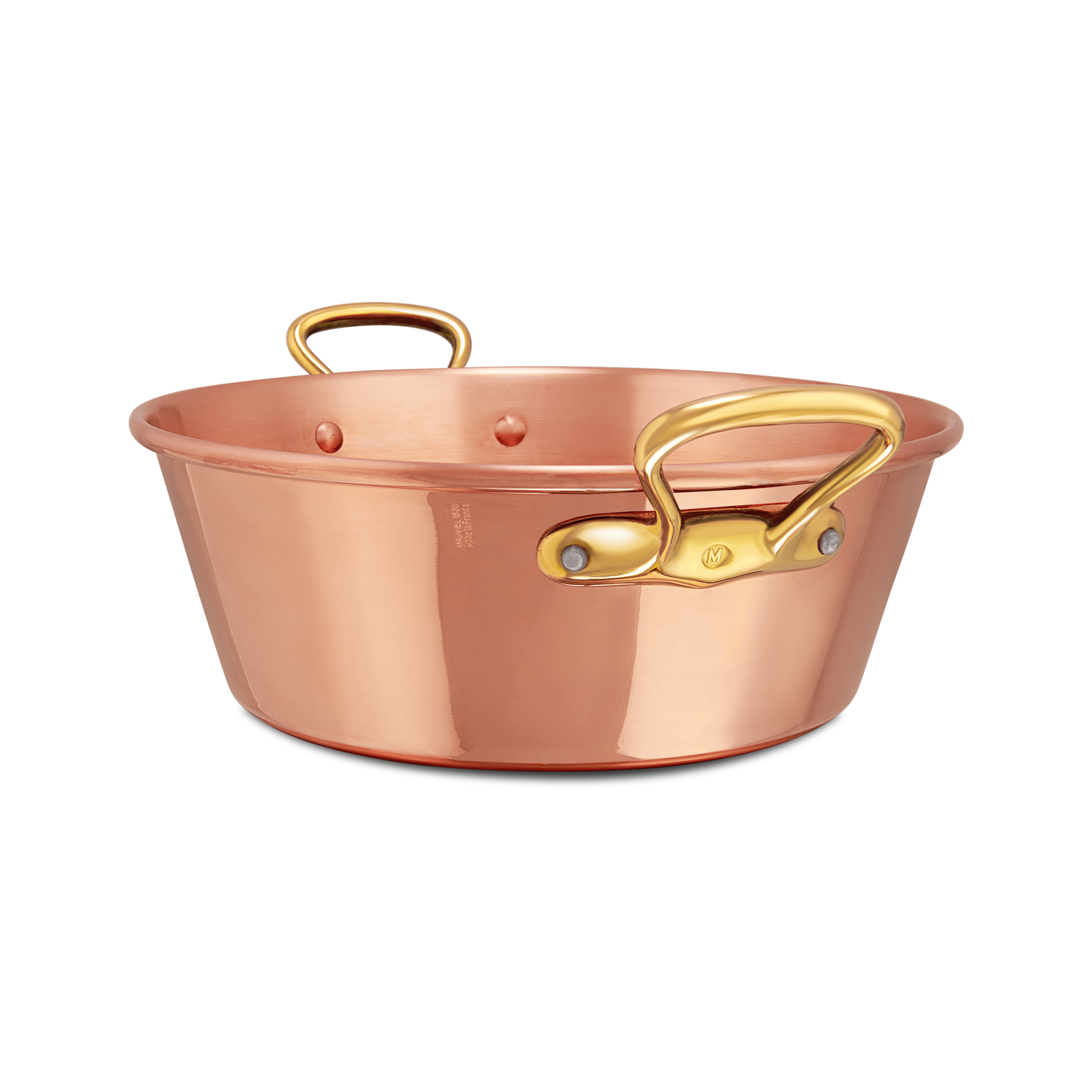 Mauviel M'PASSION Copper Jam Pan With Brass Handles, 9.4-Qt – Mauviel1830