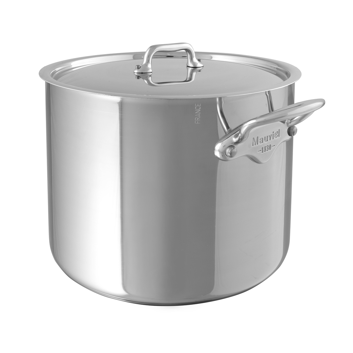 Mauviel M'URBAN 4 Tri-Ply Stockpot With Lid, Cast Stainless Steel Hand ...