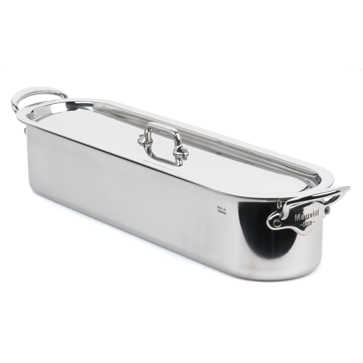 Mauviel M'COOK 5-Ply Fish Kettle With Cast Stainless Steel Handle, 3.9 ...