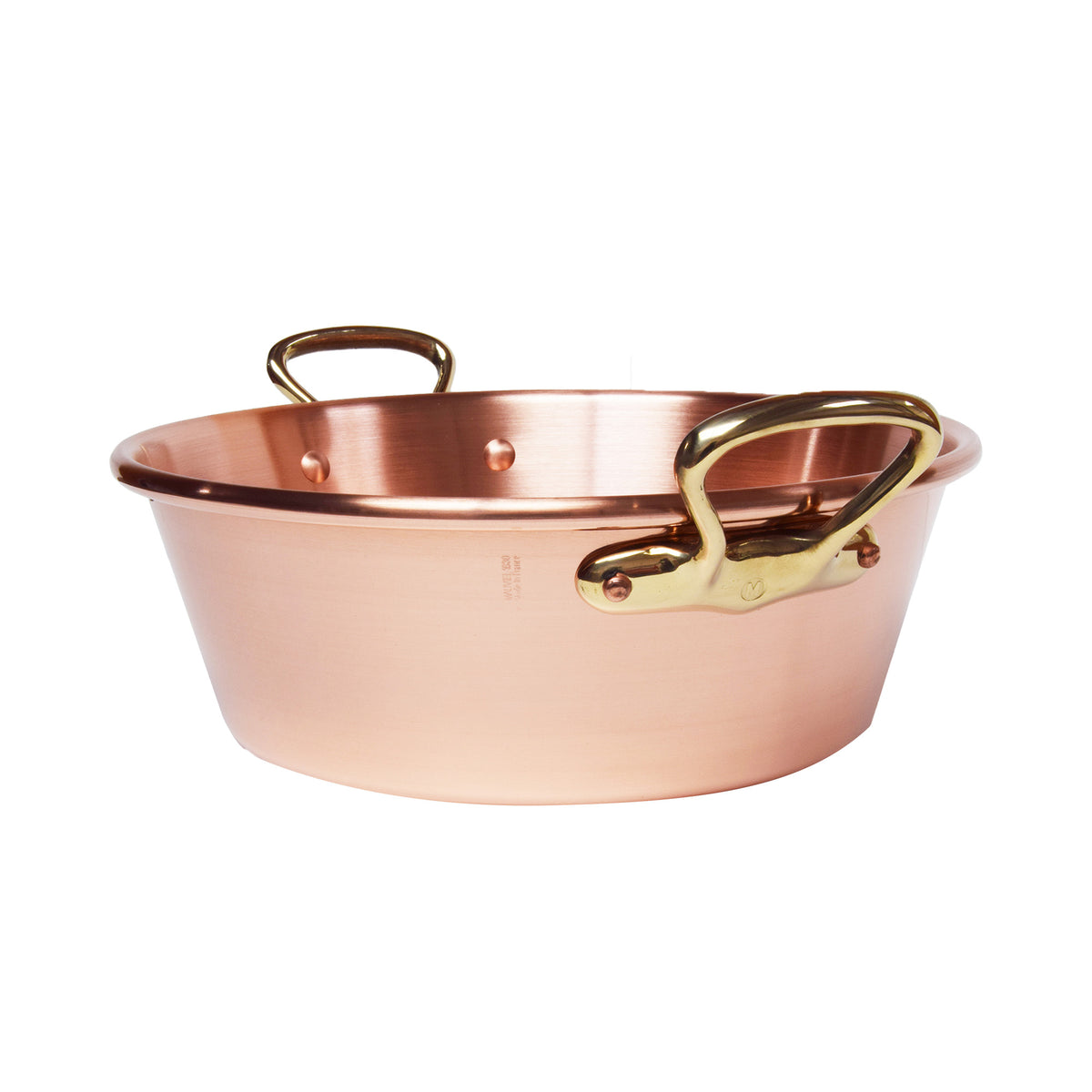Mauviel M'PASSION Copper Jam Pan With Brass Handles, 6.6-Qt – Mauviel1830