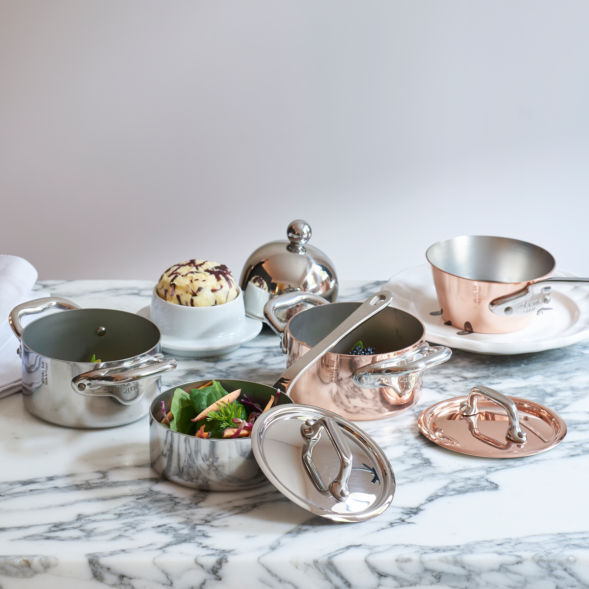 Mauviel M'MINIS Stainless Steel Stewpan With Lid, 3.54-In – Mauviel1830