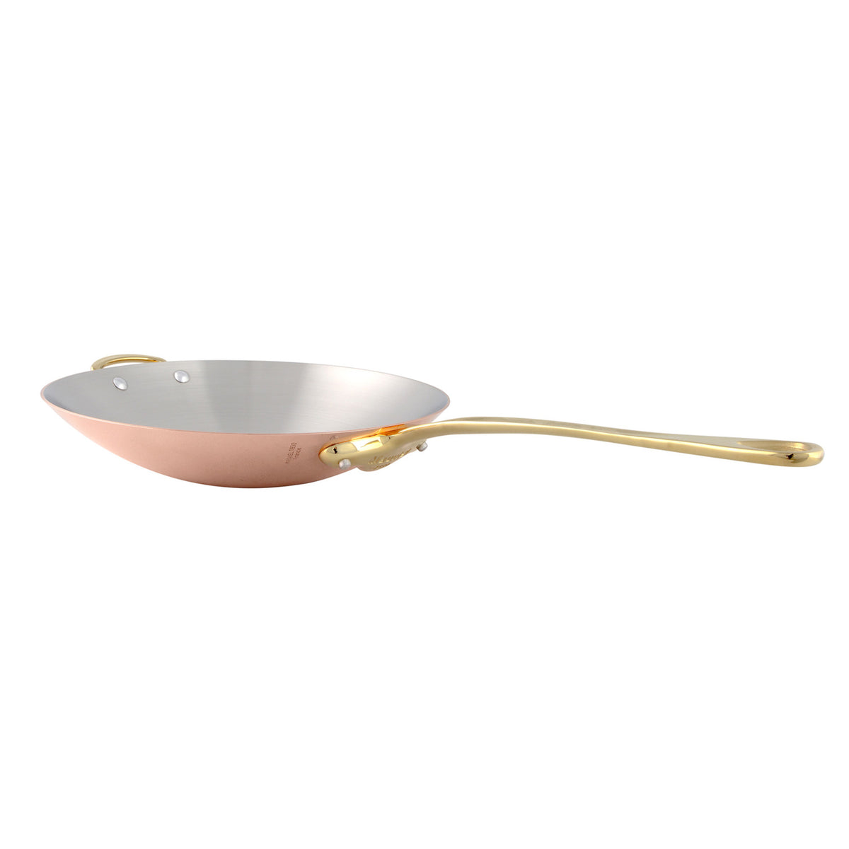 Mauviel M'Heritage M'150 B Copper Wok With Brass Handle, 11.8-In ...